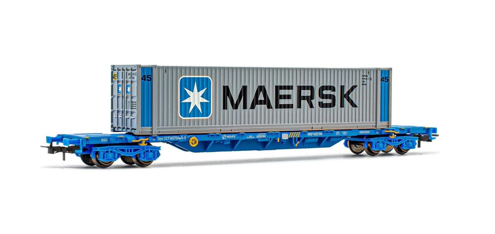 RENFE, container wagon MMC3, with MAERSK, Electrotren, H0 scale (1:87)