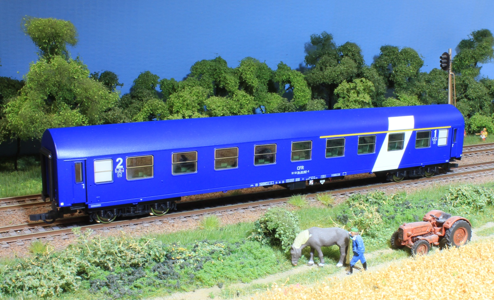 Vagon calatori clasa 1/2, CFR, scara H0 (1:87)