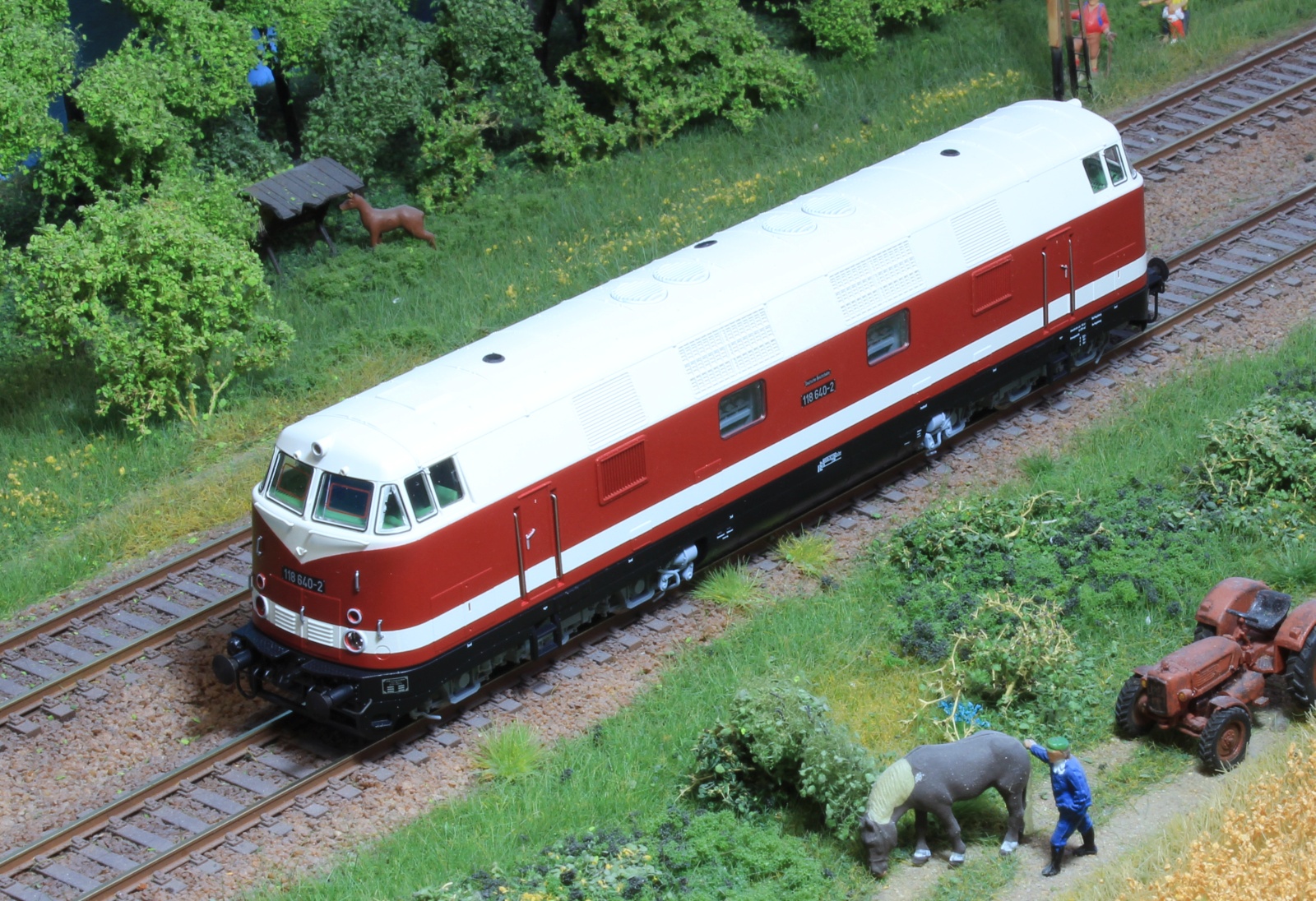Diesel locomotive class 118, DR, Roco, H0 scale (1:87)