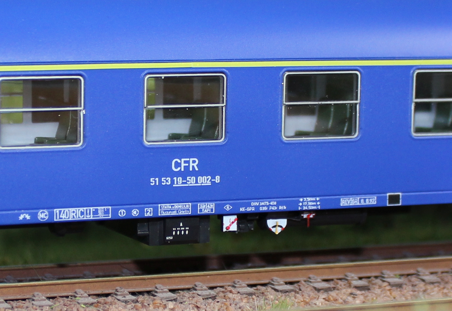 Vagon calatori clasa 1, CFR, scara H0 (1:87)