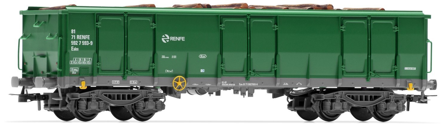 RENFE, 4-axle open wagon Ealos type , Electrotren, H0 scale (1:87)