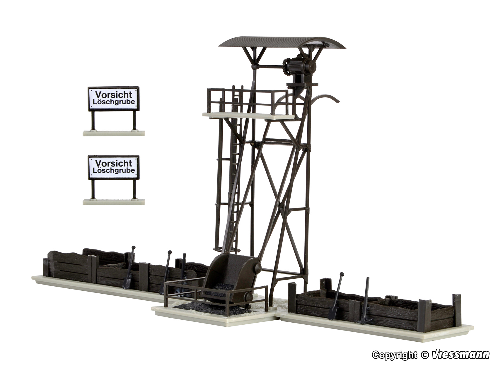 Slag loader with pit, Vollmer, scale H0 (1:87)