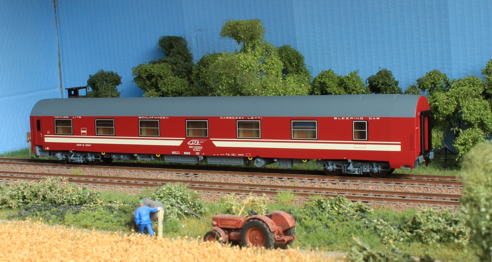 Vagon de dormit, CFR, Amintiri Feroviare, scara H0 (1:87)