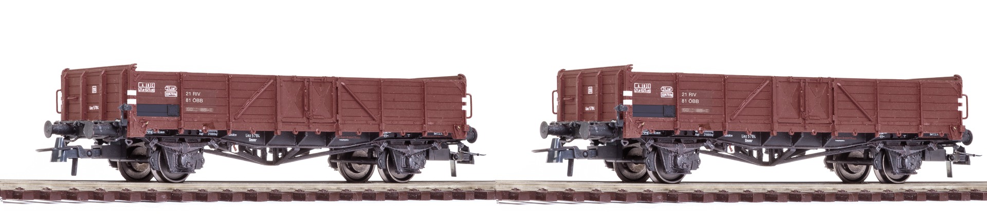 Set 2 vagoane gondola, OBB, Roco, scara H0 (1:87)