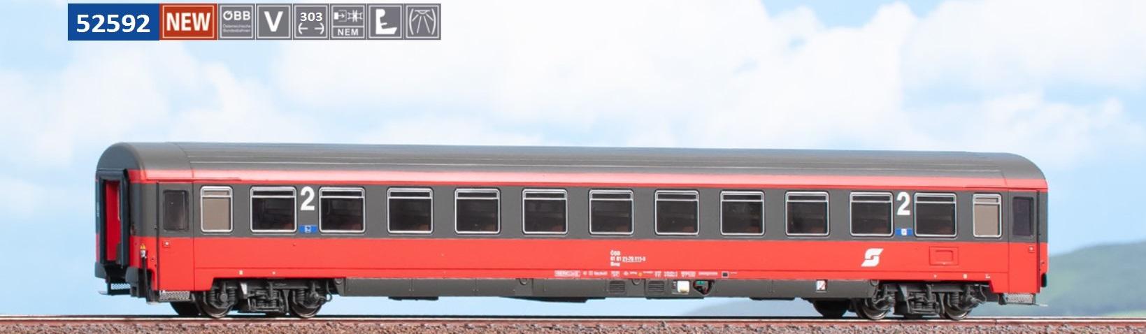 Passenger coach Eurofima OBB 2st class, ACME, scale H0 (1:87)