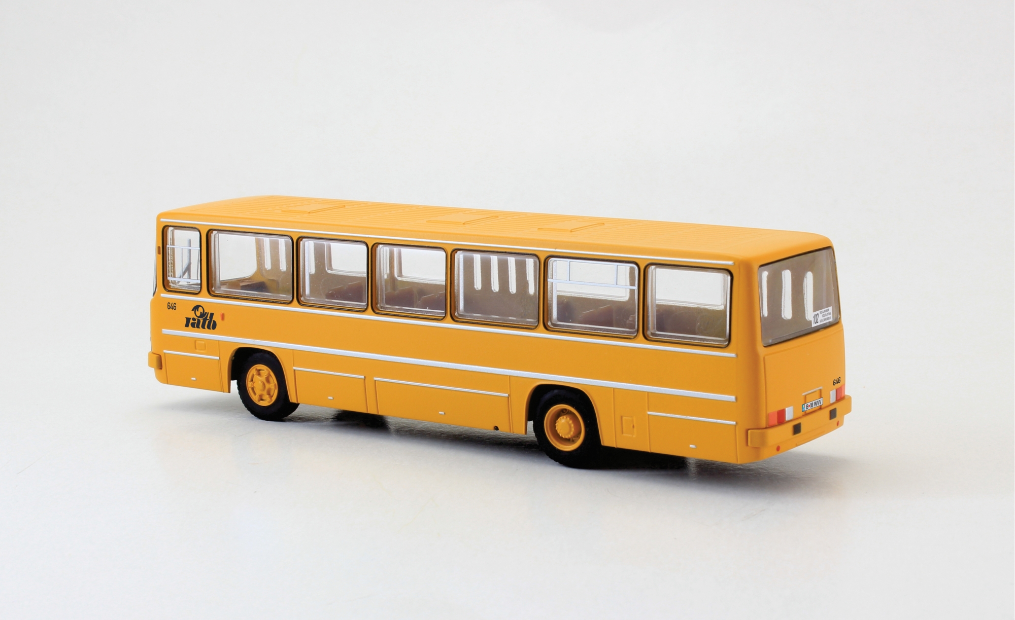 Bus Ikarus 260, RATB, line 102, Brekina, H0 scale (1:87)