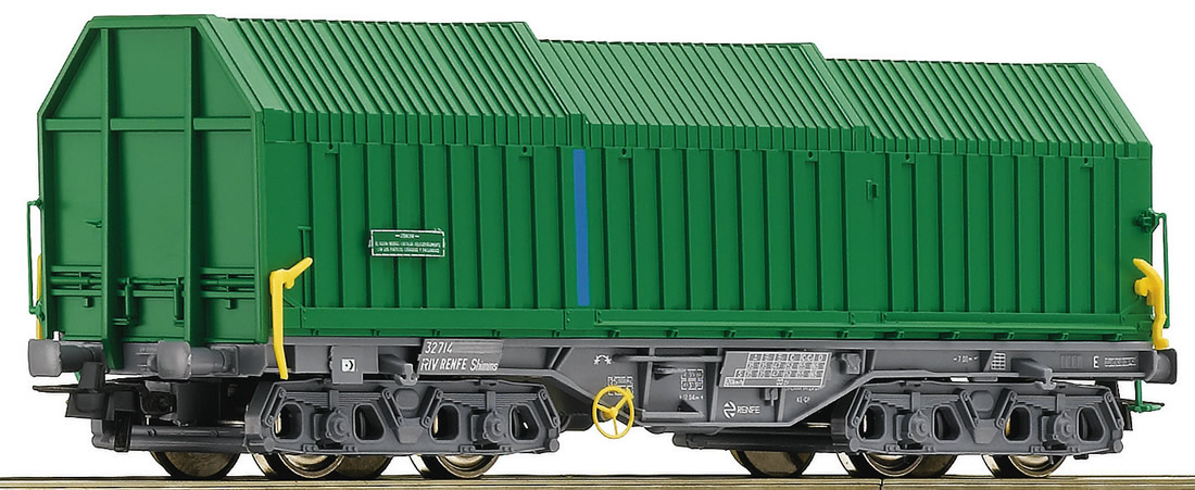 Telescopic hood wagon, RENFE, Roco, scale H0 (1:87)