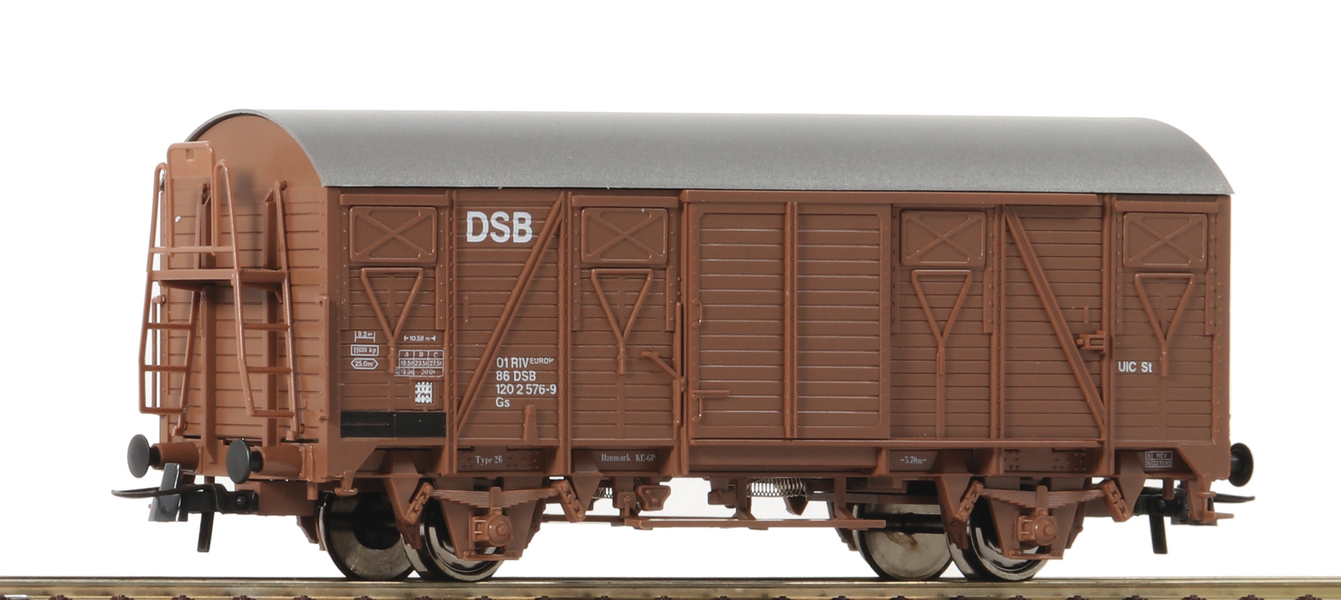 Vagon acoperit, DSB, Roco, scara H0 (1:87)
