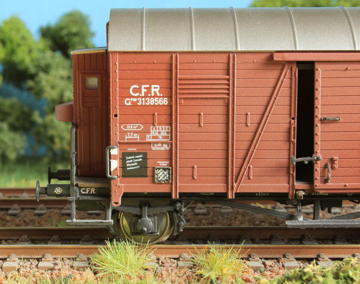 Vagon acoperit tip Gfw, CFR, Exact Traint, scara H0 (1:87)
