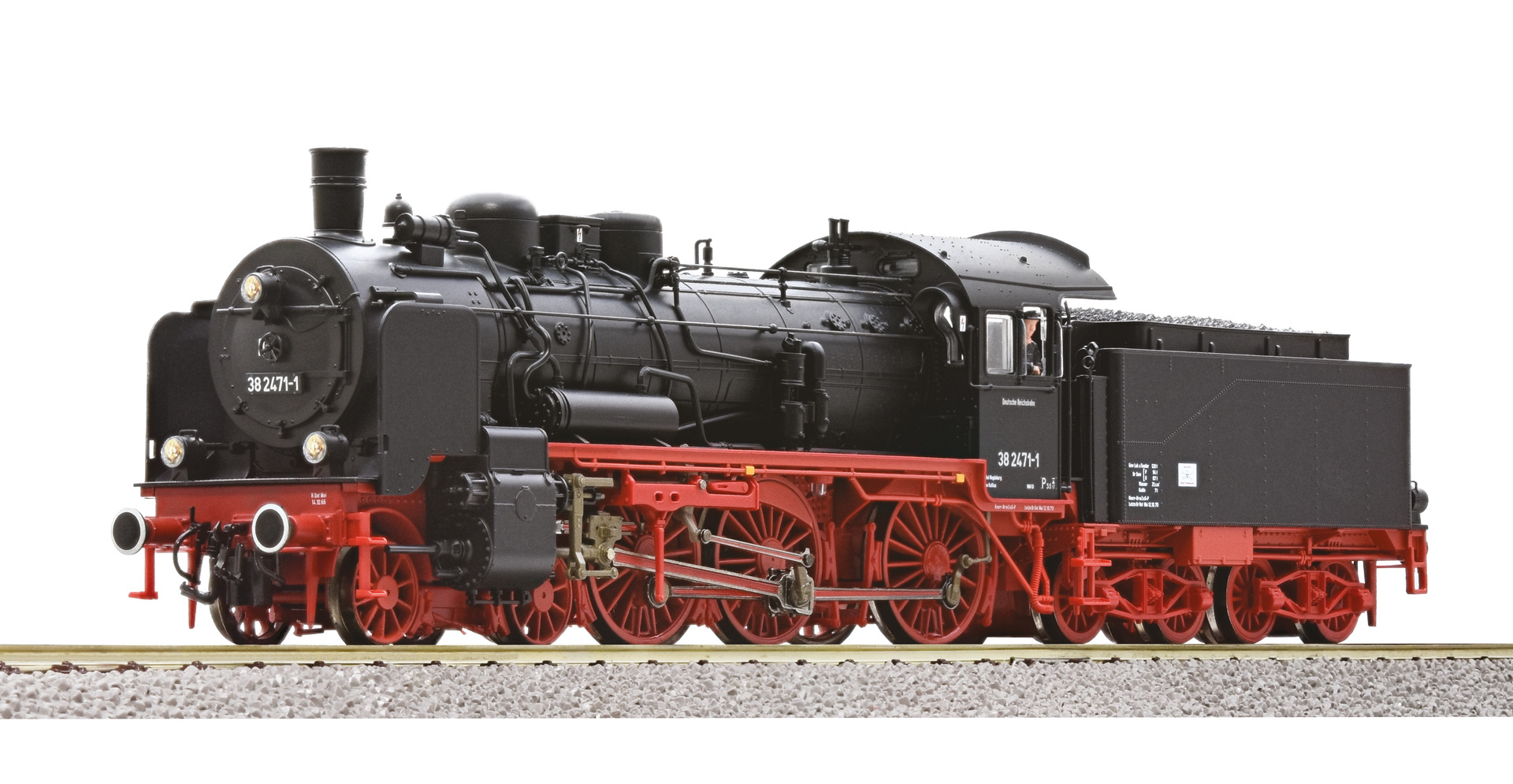 Locomotiva cu abur BR 38, DR, Roco, scara H0 (1:87)