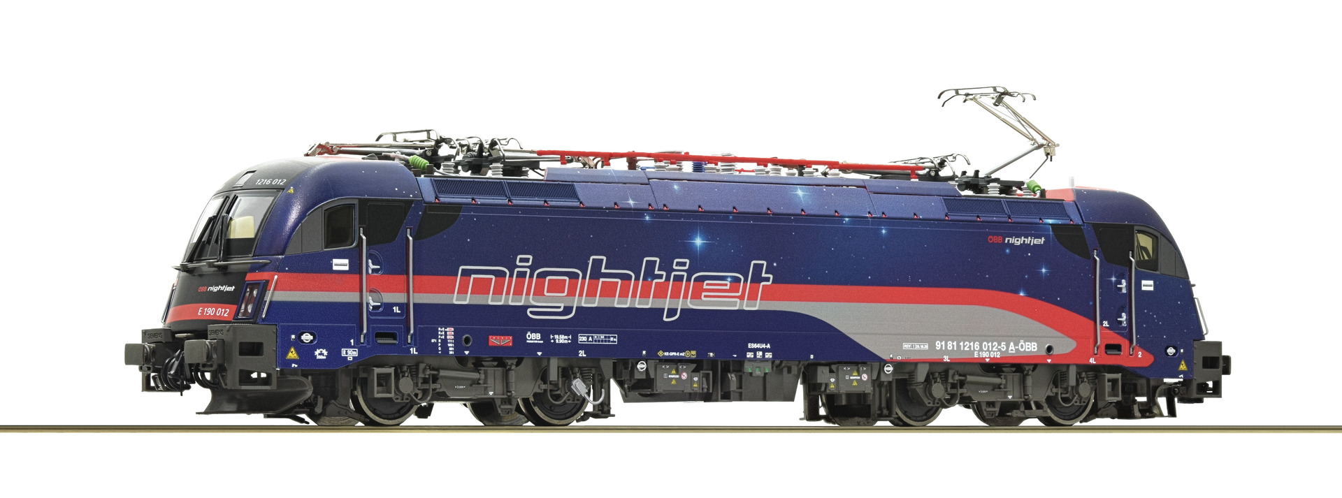 Electric locomotive 1216 012-5 "Nightjet", ÖBB, Roco, H0 scale (1:87)