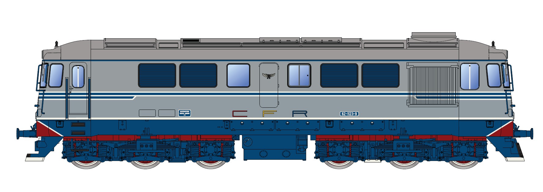 CFR, 060 DA type diesel locomotive, Albert Modell, H0 Scale (1:87)