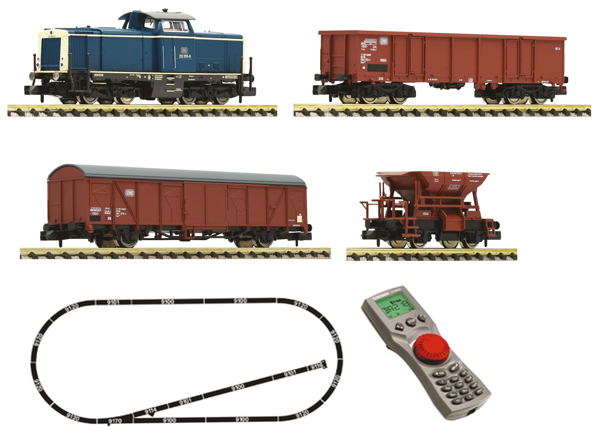 DB Freight train start set, Fleischmann 931488