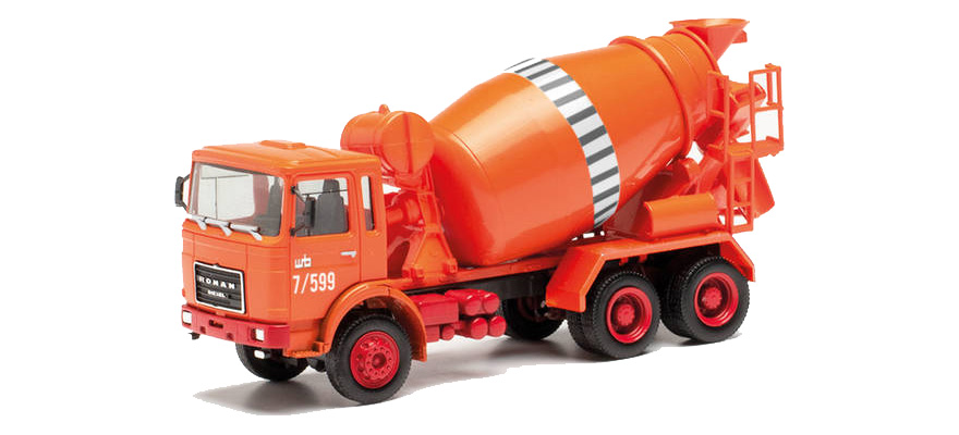 Roman Diesel concrete mixer semitrailer