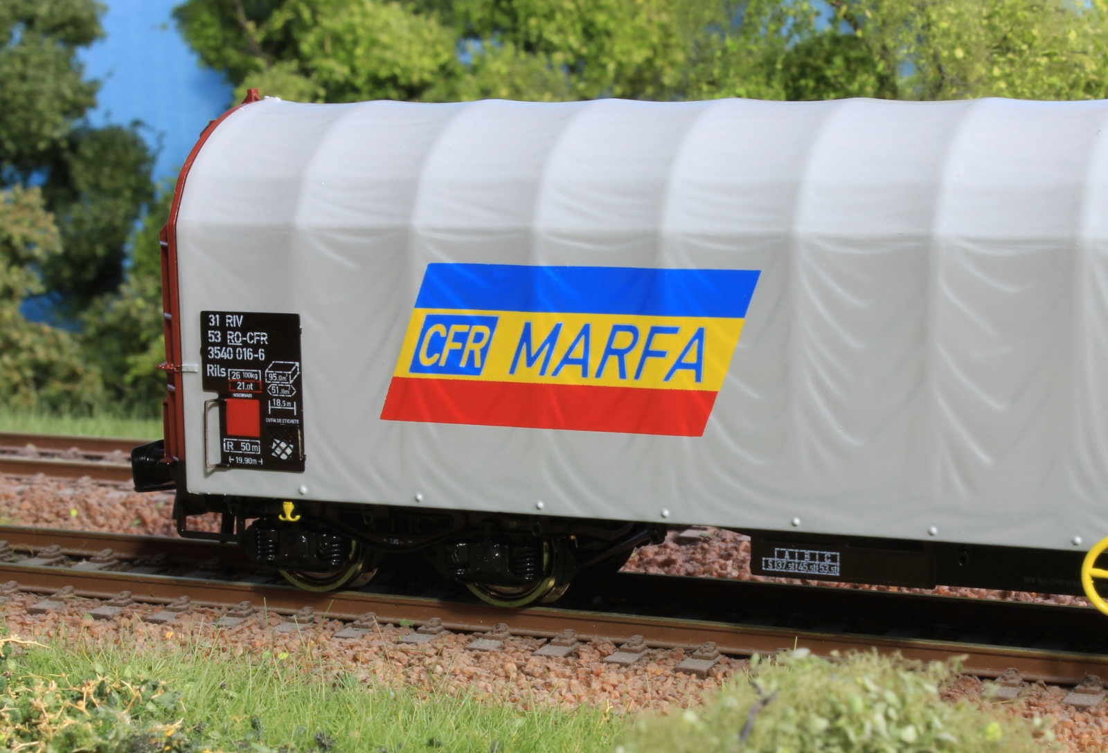 Vagon marfa cu prelata, CFR, scara H0 (1:87)
