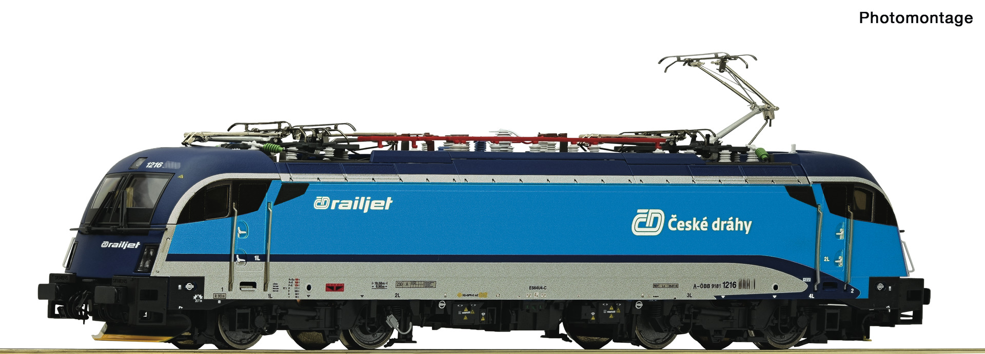 Locomotiva electrica seria 1216 tip "Taurus", Railjet CD, Roco, scara ...
