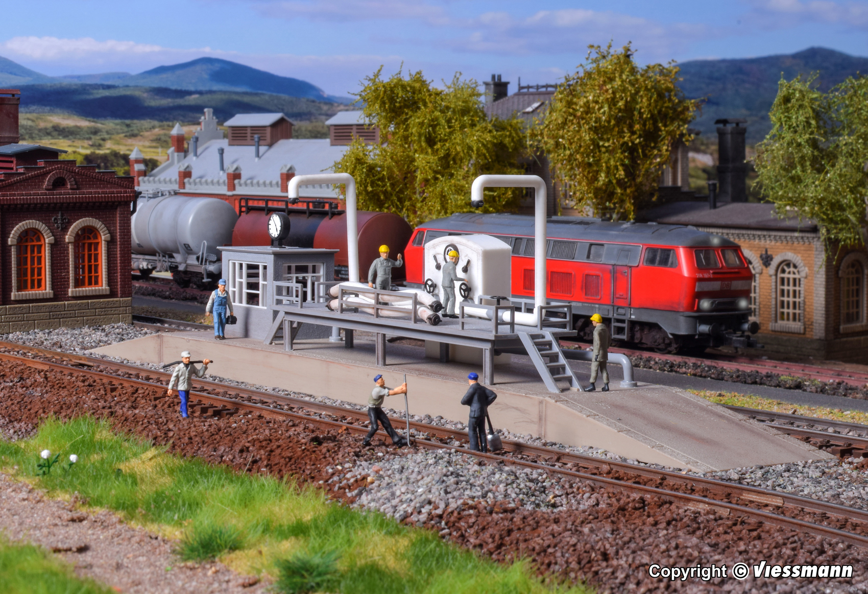 Statie alimentare diesel, Vollmer, scara H0 (1:87)