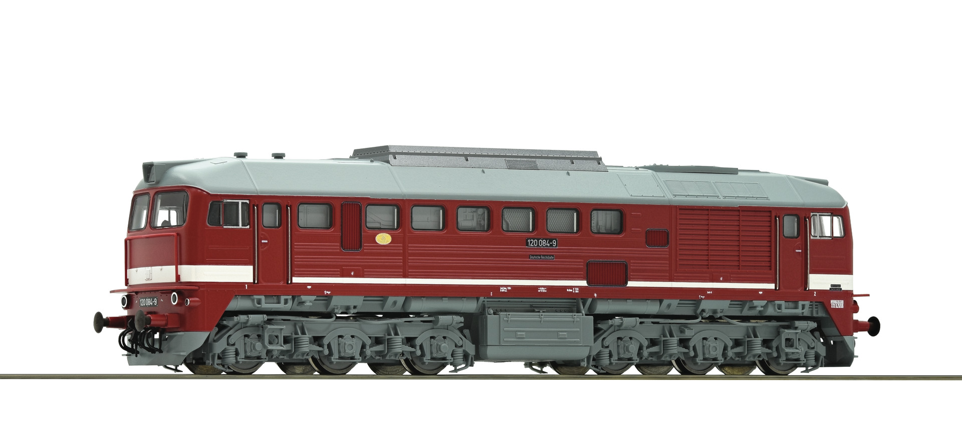 Diesel locomotive class 120, DR, Roco, H0 scale (1:87)