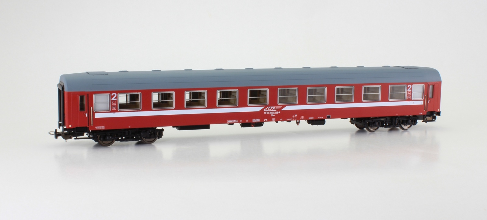 2nd class passenger car, CFR, H0 scale (1:87)