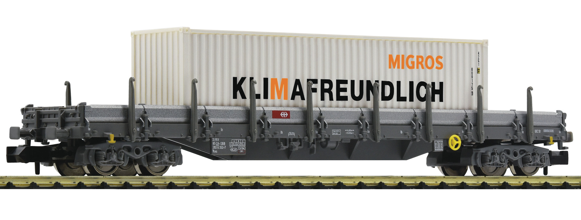 Vagon tranport containere, SBB, Fleischmann, scara N (1:160)