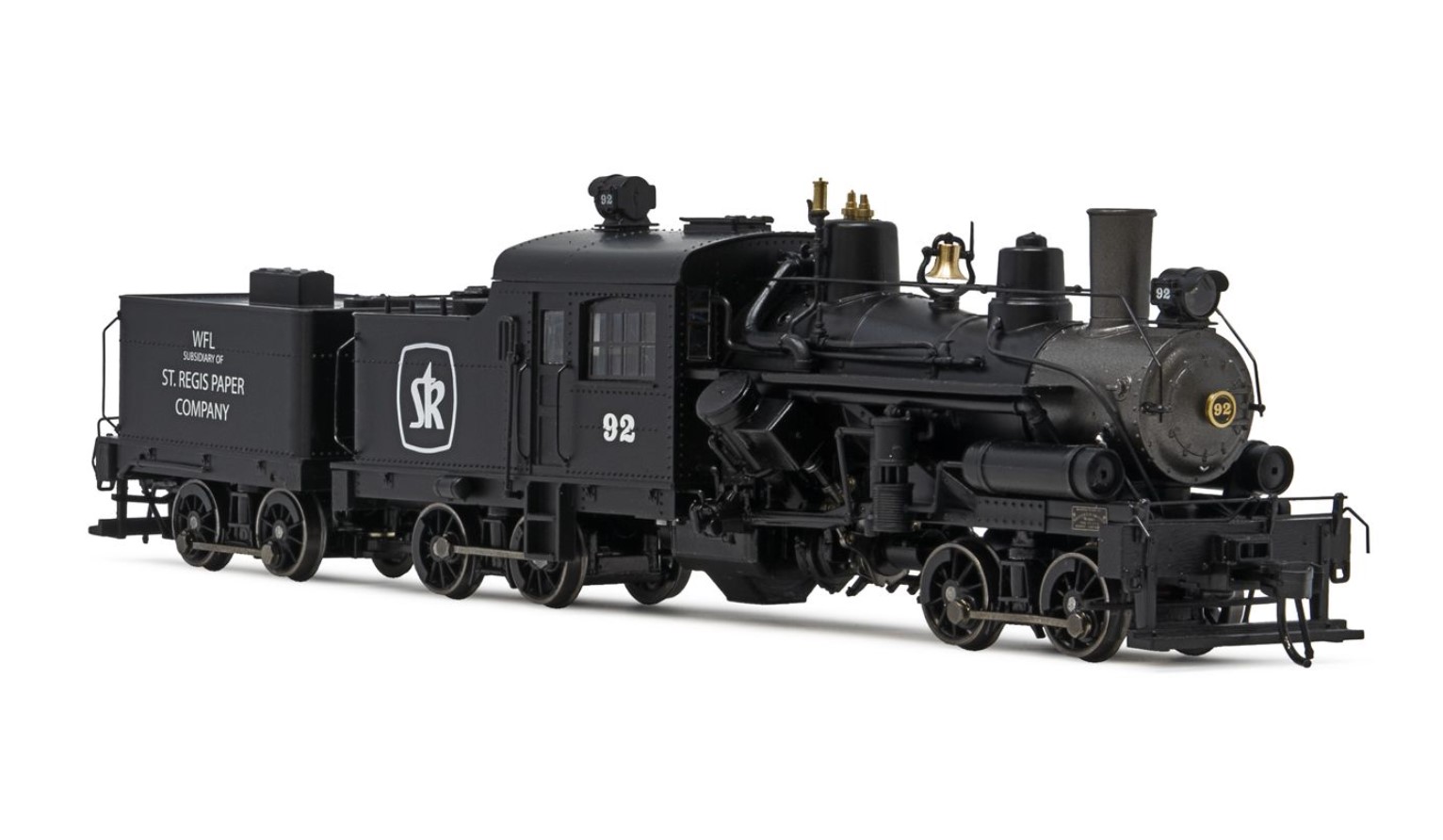 Heisler steam locomotive, 3-truck model, "St. Regis Paper #92 ...
