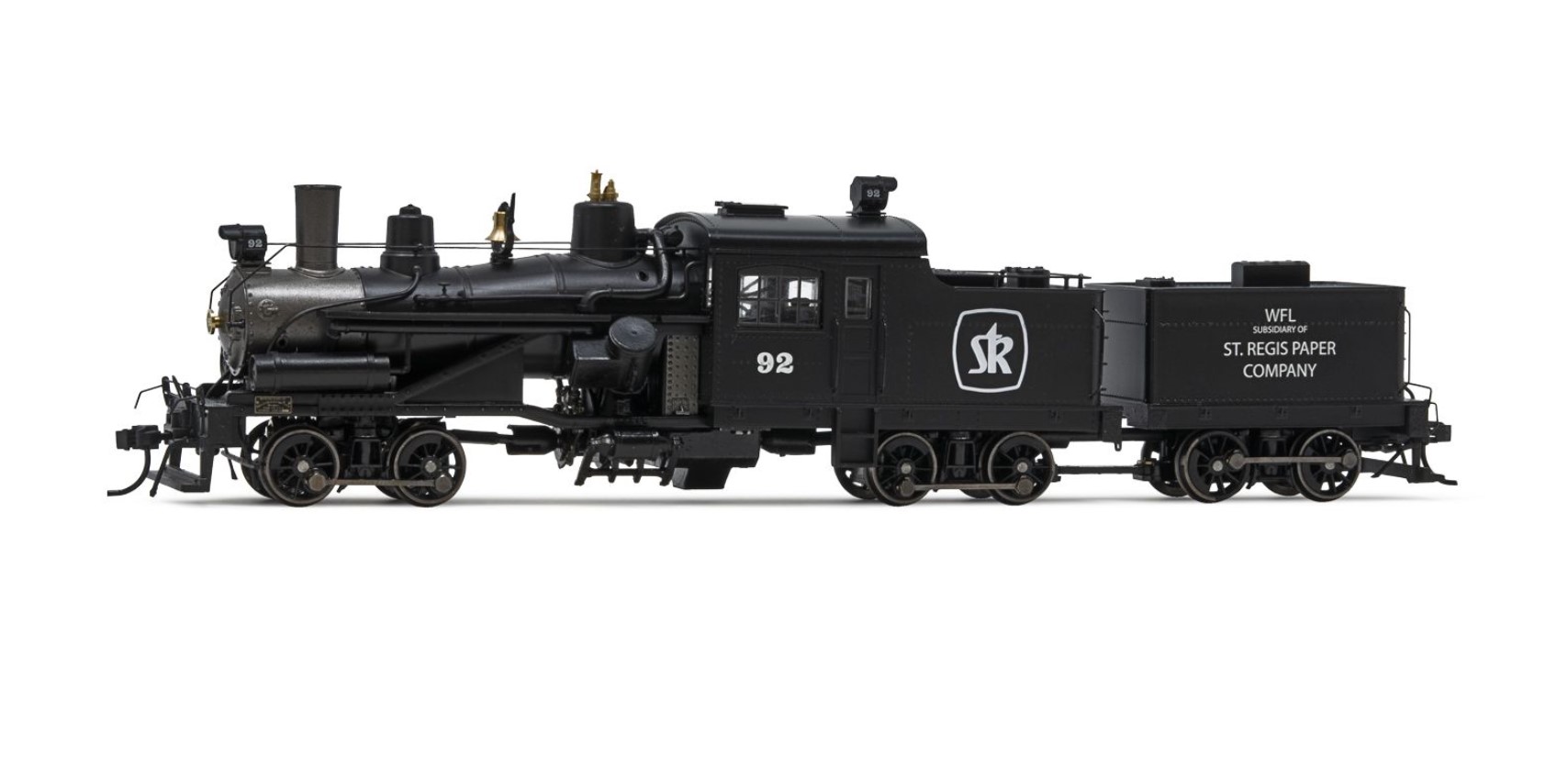 Heisler steam locomotive, 3-truck model, "St. Regis Paper #92 ...