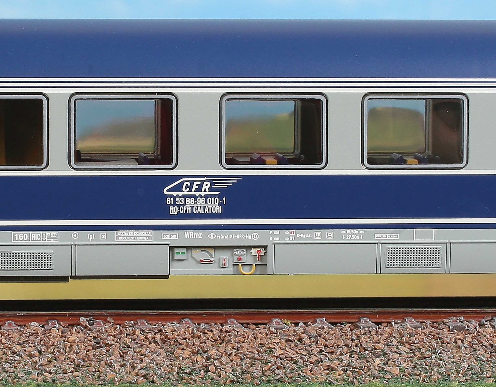 Vagon restaurant, CFR, Amintiri Feroviare, scara H0 (1:87)