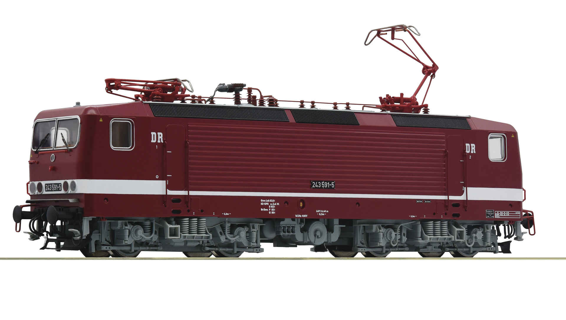 Locomotiva electrica seria 243 591-5, DR, Roco, scara H0 (1:87)