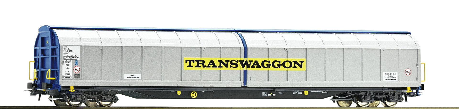 Sliding wall wagon, TRANSWAGGON, Roco, scale H0 (1:87)